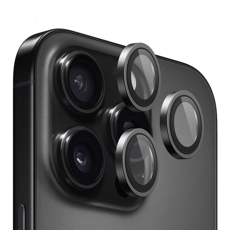 Folie iPhone 17 Blueo Original Metal Frame Lens, negru - CatMobile
