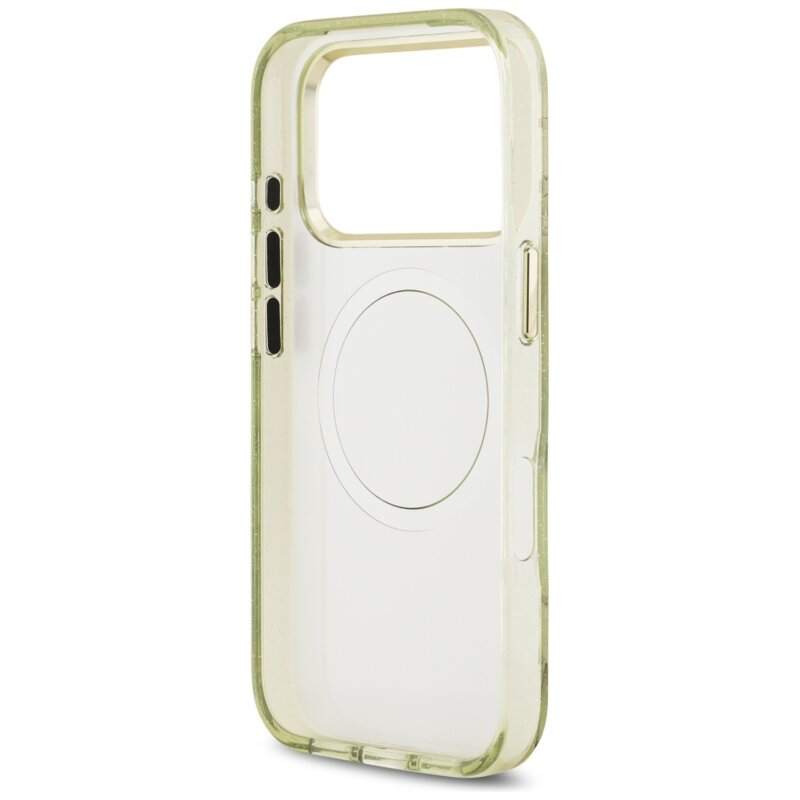 Husa iPhone 17 Pro Max originala Guess IML Metal Glitter Flowers ...