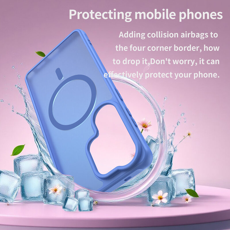 Husa Samsung Galaxy S26 Ultra Techsuit HaloFrost II MagSafe, albastru ...