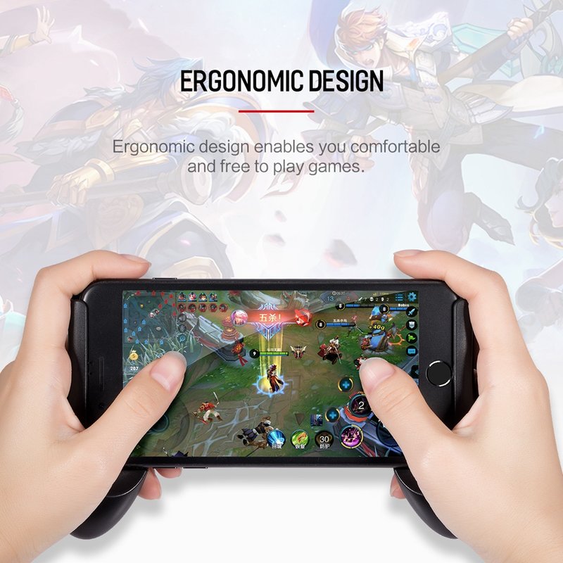 Suport Gaming Telefon Rock Portable Game Grip - RPH0854 - Black - CatMobile