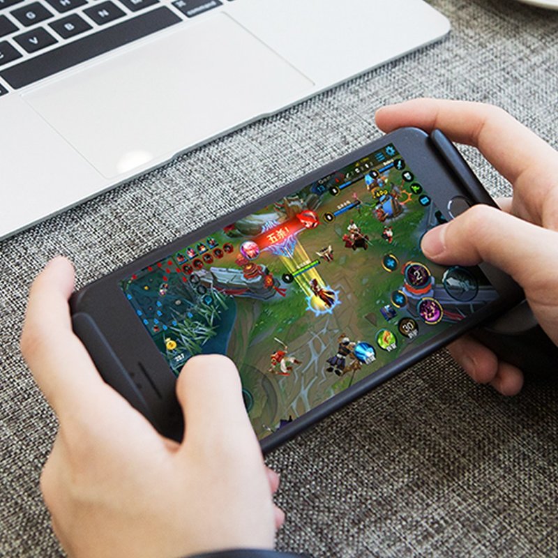 Suport Gaming Telefon Rock Portable Game Grip - RPH0854 - Black - CatMobile