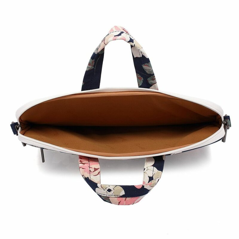 Geanta Macbook Pro 15" Canvaslife Briefcase - Navy Rose - CatMobile