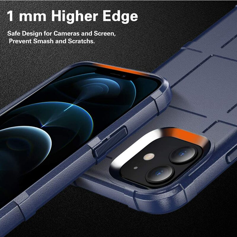 Husa iPhone 12 mini Mobster Rugged Shield - Albastru - CatMobile