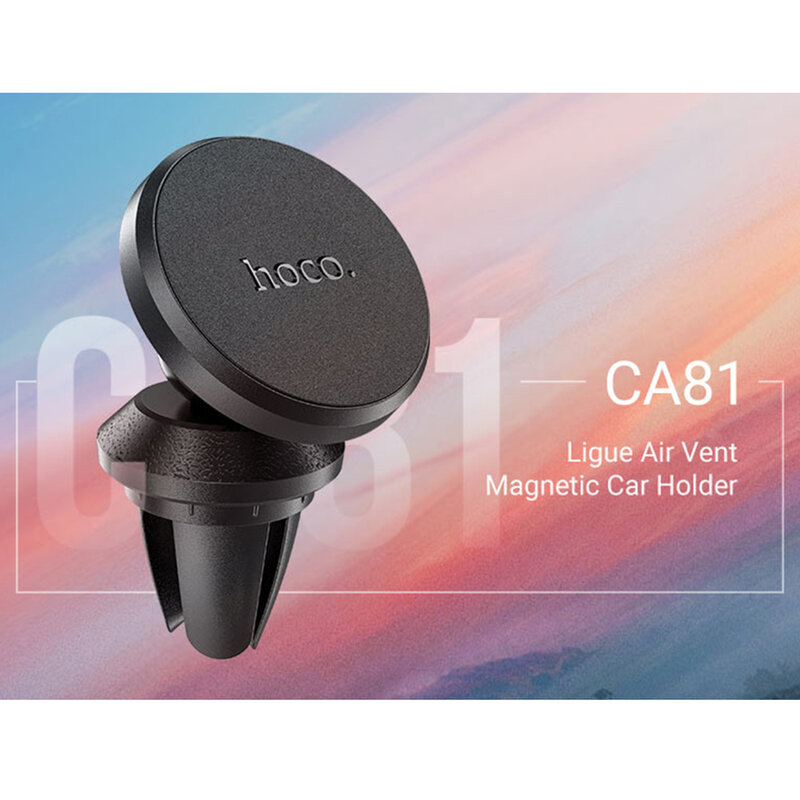 Suport telefon auto magnetic Hoco CA81, prindere grila de ventilatie ...