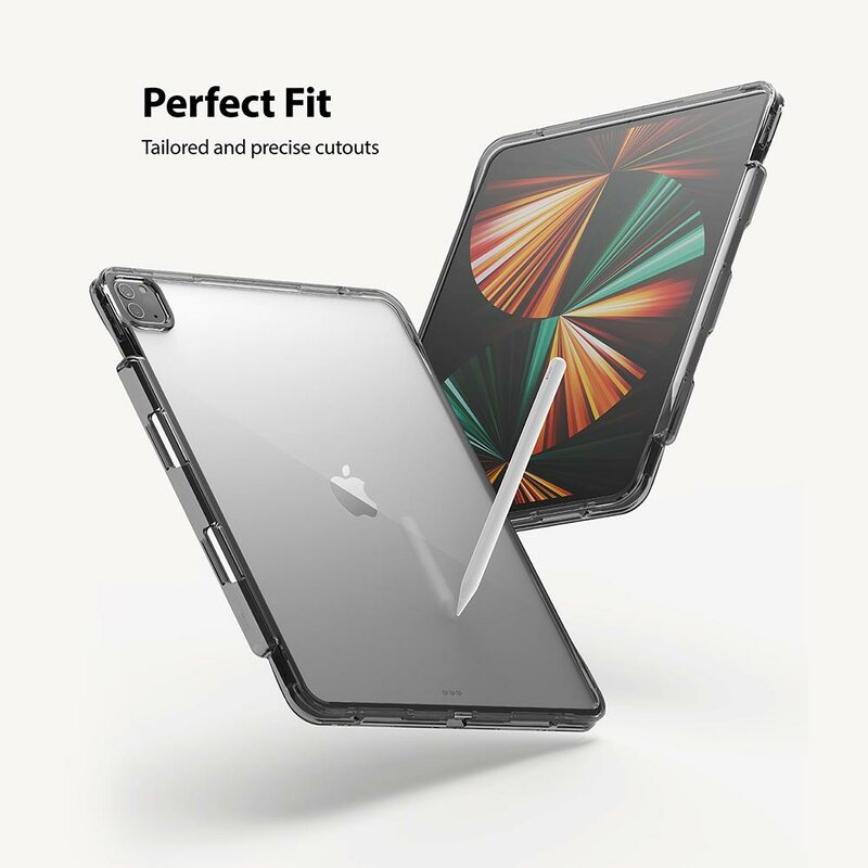 Husa Apple iPad Pro 2020 12.9 A2069/A2232 Ringke Fusion Plus, fumuriu ...