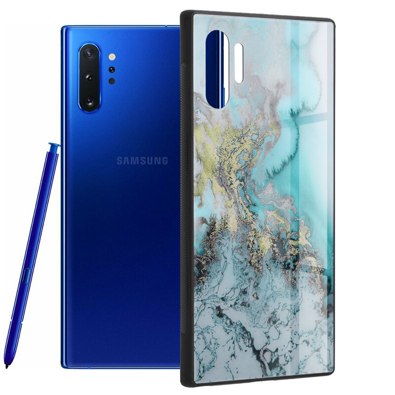 Husa Samsung Galaxy Note 10 Plus 5G Techsuit Glaze, Blue Ocean - CatMobile