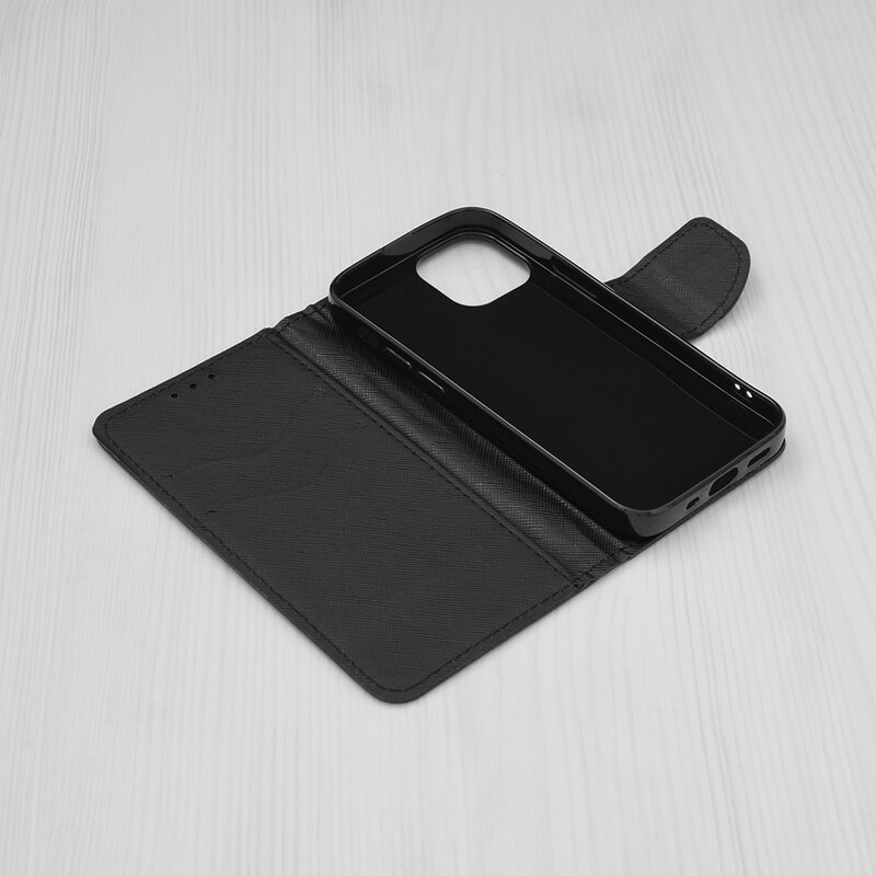 Husa iPhone 13 mini Flip MyFancy - Negru - CatMobile