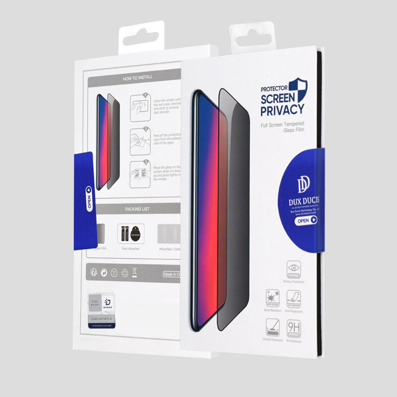 Folie sticla iPhone 16 Pro Max Dux Ducis Tempered Glass Privacy, negru ...